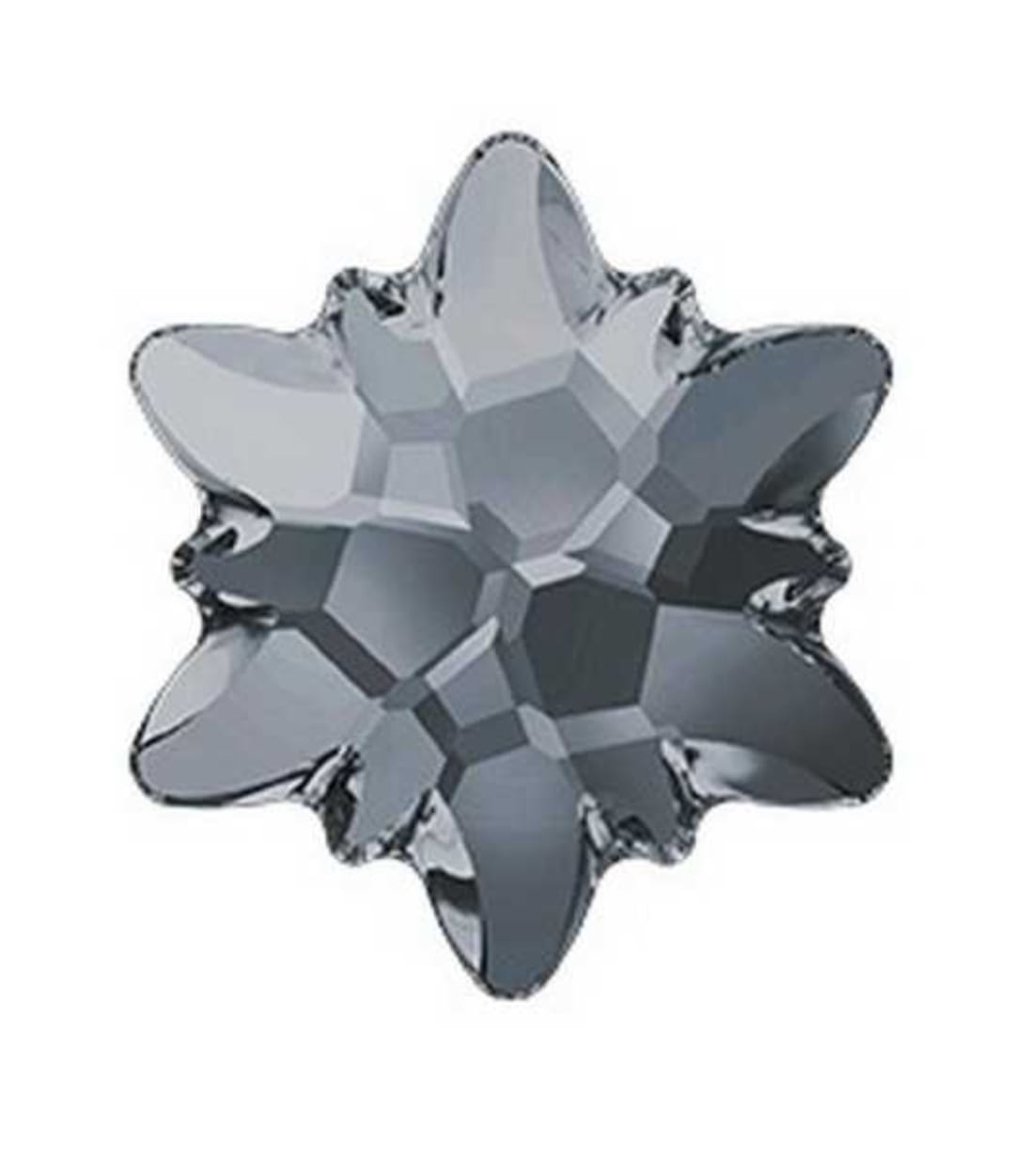 Swarovski® Flatback Edelweiss Silver Night 10mm – Shining Moments